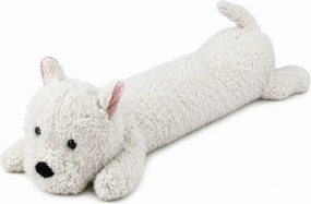 LEAN Toys Velký plyšový pes plemene West Highland – plyšová hračka, maskot, bílý, 90 cm