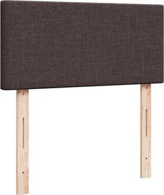 Box spring postel s matrací tmavě hnědá 80x200 cm textil 3285711