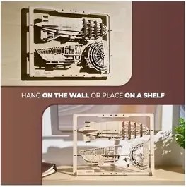 Ugears 2,5D dřevěné mechanické puzzle Vzducholoď Zeppelin