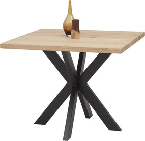 XXXLutz JÍDELNÍ STŮL, dub, černá, barvy dubu, 100/100/76 cm P & B - Jídelní stoly - 000572031201