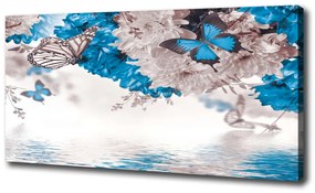 Wallmuralia Foto obraz canvas Květiny a motýli 100x50