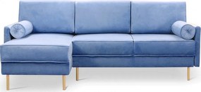 Casarredo - Komfort nábytek Rozkládací rohová sedačka AZULO látka Riviera 38, nohy zlaté