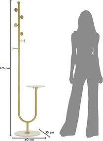 Kovový věšák ve zlaté barvě 40x176 cm – Mauro Ferretti