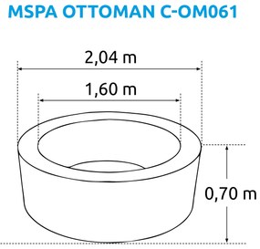 Marimex MSpa Ottoman C-OM061 11400249