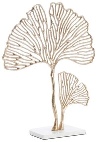 Kovová soška (výška 48 cm) Leaf – Light &amp; Living