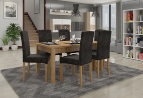 ADRK Furniture Sada stolu s židlemi RODOS 56 SE-R-56-C-B112