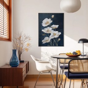 Tištěný obraz s rámem 60x80 cm White Poppies – Styler