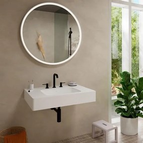 Hansgrohe Tecturis S Tříotvorová umyvadlová baterie s výpustí click-clack, matná černá 73330670