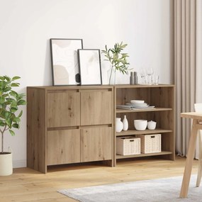 Servírovací skříň 2 ks Artisanový dub 70 x 41 x 75 cm 3393302
