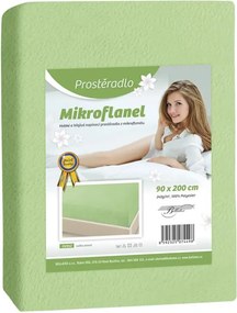 Bellatex Prostěradlo Mikroflanel Zelená 180x200 cm