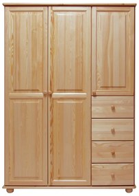 Vomaks unit, s.r.o. Šatní skříň 65A Klasik Barva: surové dřevo, Šířka: 133 cm