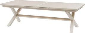 DEOKORK Hliníkový stůl BERGAMO 250/330 cm (efekt dřeva)