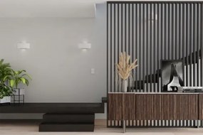 Nástěnné svítidlo SOLLUX Magnus G9 2x40W bez zdroje ocel bílá SL.0936