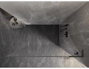 Mexen, Mexen Lunar L sprchová stěna pravá 60 x 200 cm, průhledná 8 mm, pistolově šedá kartáčovaná - 830L-060-000-66-00-P