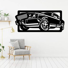 Živá Zeď Samolepka na zeď Auto Ford Mustang Barva: černá