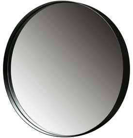 WOOOD Zrcadlo DOUTZEN kulaté kovové černé Ø50CM