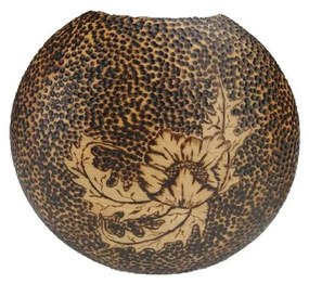 Woodlaf Dřevěná váza 12 cm Rozie