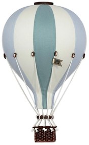 Dekorační horkovzdušný balón- zelená/modrá - M-33cm x 20cm