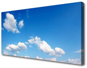 Obraz na plátně Nebe Mraky Krajina 120x60 cm