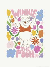 Komar Plakát Disney Winnie the Pooh Happy Botanical 30 x 40 cm