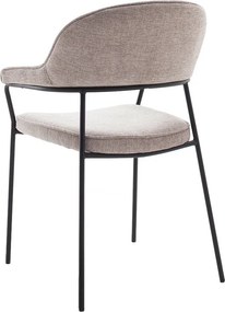 Béžová jídelní židle s područkami Kindersley – Unique Furniture
