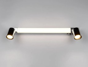 LED nástěnné svítidlo v leskle stříbrné barvě Enrico – Trio
