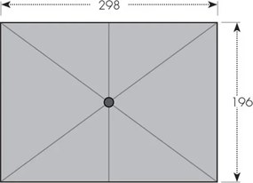 Doppler ALU WOOD 300 x 200 cm hnědá