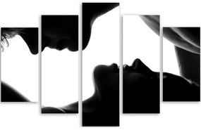 Gario Obraz na plátně Kiss - 5 dílný Rozměry: 100 x 70 cm