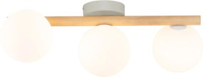 TK Lighting Stropní svítidlo Estera Wood s dekorem dřeva pro žárovku 3x G9 TK5768