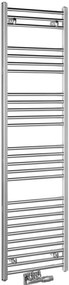 Aqualine Alya otopné těleso rovné 400 x 1600 mm středové připojení chrom LLS309