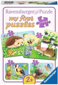 Ravensburger moje první puzzle zvířátka v zahradě 4v1 (2,4,6,8 dílků)