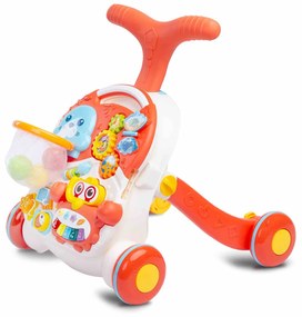 Dětské hrající edukační chodítko 2v1 Toyz Spark orange Barva: Oranžová