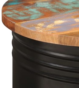 Konferenční stolek 43 x 55 cm masivní recyklované dřevo - Default Title