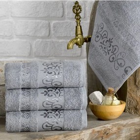 XPOSE® Bambusový ručník CATANIA - světle šedá 50x90 cm