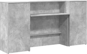 Recepční stůl betonově šedý 200x50x103,5 cm kompozitní dřevo 3324217