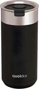 Quokka Boost 400ml černá / Termohrnek se sítkem / nerezová ocel
