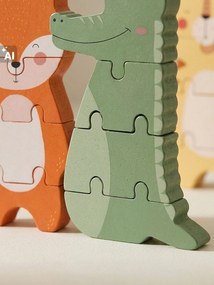 Sinsay - Dřevěné puzzle ve tvaru zvířat 3 pack - vícebarevná