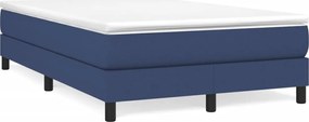 vidaXL Box spring postel s matrací 120x190 cm textil [3269660] Barva: Modrá