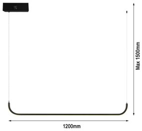 Immax NEO 07225L - LED Stmívatelný lustr na lanku PATTINI LED/26W/230V Tuya+DO