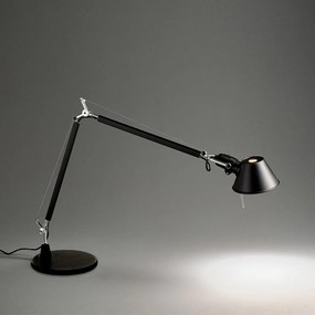Artemide A005940 + A008610 Tolomeo Mini, designová stolní lampa, 1x77W E27, černá, 108 cm