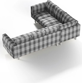 Potah na pohovku IKEA Norsborg rohová 5-místná barva šedá látka pletený vzor, vzorované