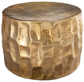 Noble Home Zlatý hliníkový konferenční stolek Hammop Organic, 53 cm