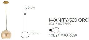 Faneurope I-VANITY/S20 ORO moderní závěsné svítidlo