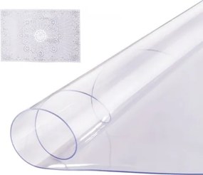 PVC chránič stolu 106,7 cm kulatý čirý plastový o tloušťce 2,0 mm
