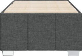 Rám postele bez matrace tmavě šedá 80 x 200 cm textil 3284791