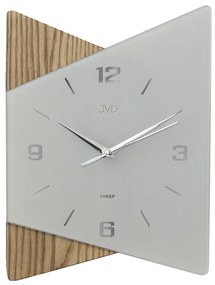 JVD Skleněné designové nástěnné hodiny JVD NS13011.3