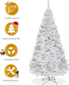 Costway Christmas Tree Umělý vánoční stromek s kovovým stojanem