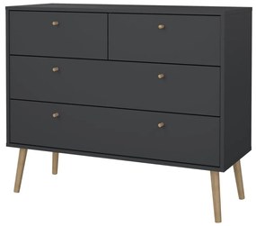 FALCO Komoda zásuvková Boaz 124 Odstín: Šedá