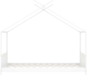 Rám dětské postele bílý masivní borovice 70 x 140 cm 283367