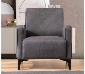 Designové křeslo Dellyn antracitové